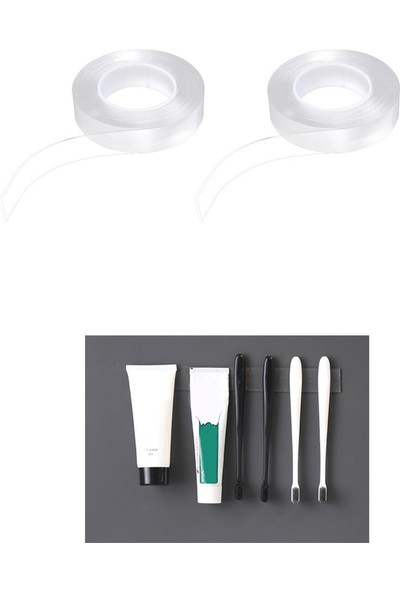 2xreusable Çıkarılabilir Temiz Çift Taraflı Yapışkan Bant 16.4ft 2xreusable Çıkarılabilir Temiz Çift Taraflı Yapışkan Bant 16.4ft