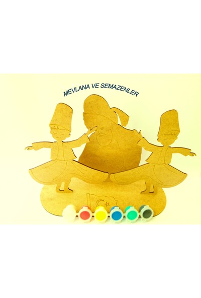 Sharp Art Boyanabilir Ahşap Mevlana-Semazenler ve Çanakkale Kahramanları Seti (Boya Seti Hediyeli) Sharp Art Boyanabilir Ahşap Mevlana-Semazenler ve Çanakkale Kahramanları Seti (Boya Seti Hediyeli)