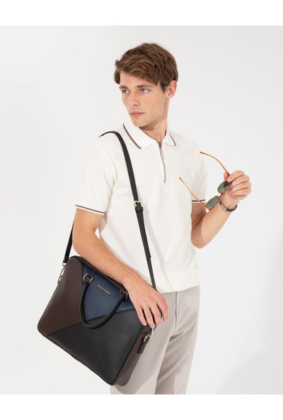 Pierre Cardin Erkek Kahverengi Evrak Çantası 50262196-400