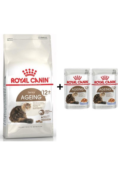 Royal Canin Ageing 12+ Yaşlı Kuru Kedi Maması 2 kg + 2 Adet Yaş Mama Hediye Royal Canin Ageing 12+ Yaşlı Kuru Kedi Maması 2 kg + 2 Adet Yaş Mama Hediye