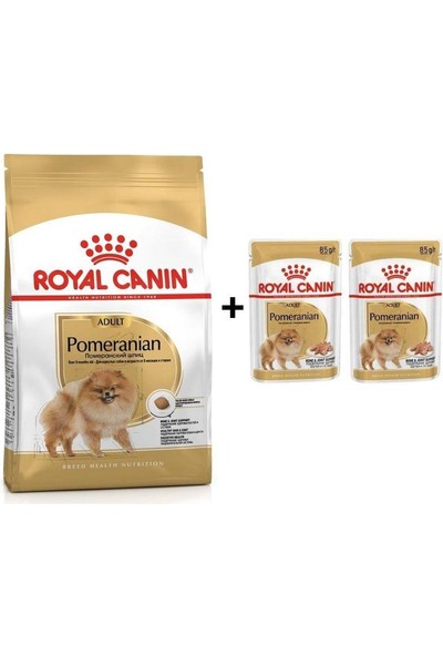 Royal Canin Pomeranian Yetişkin Köpek Maması 1,5 kg + 2 Adet Yaş Mama Hediye Royal Canin Pomeranian Yetişkin Köpek Maması 1,5 kg + 2 Adet Yaş Mama Hediye