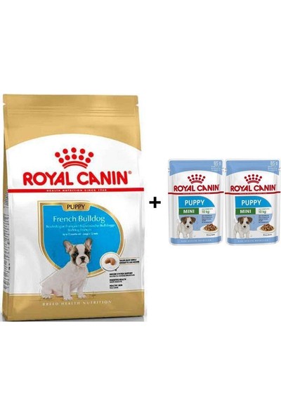 Royal Canin French Bulldog Yavru Köpek Maması 3 kg + 2 Adet Yaş Mama Hediye Royal Canin French Bulldog Yavru Köpek Maması 3 kg + 2 Adet Yaş Mama Hediye
