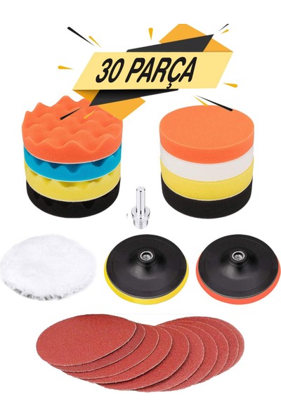Rodex Pasta Cila Polisaj Süngeri Pedi Seti 115 Mm Otomotiv Parlatıcı (30 Parça) Rodex Pasta Cila Polisaj Süngeri Pedi Seti 115 Mm Otomotiv Parlatıcı (30 Parça)