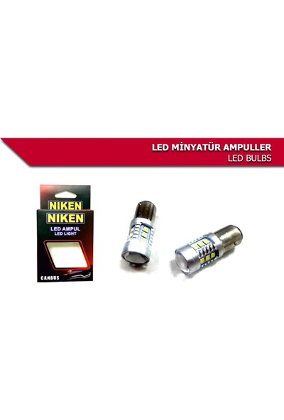Niken LED Ampul 1016 Çift Duy Canbus LED Turuncu Niken LED Ampul 1016 Çift Duy Canbus LED Turuncu