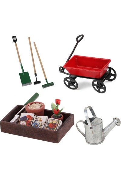 Honeyge 4pcs Dollhouse Minyatür Ahşap Bahçecilik Araçları Aksesuarları (Yurt Dışından) Honeyge 4pcs Dollhouse Minyatür Ahşap Bahçecilik Araçları Aksesuarları (Yurt Dışından)