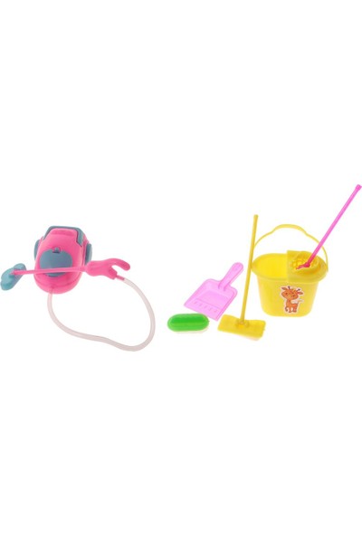 Honeyge 6pcs 1/6 Dollhouse Vakum Temizleyici Hoover Paspas Kova Minyatür Aksesuarlar Bebekler Ev Temizlik Araçları (Yurt Dışından) Honeyge 6pcs 1/6 Dollhouse Vakum Temizleyici Hoover Paspas Kova Minyatür Aksesuarlar Bebekler Ev Temizlik Araçları (Yurt Dışından)