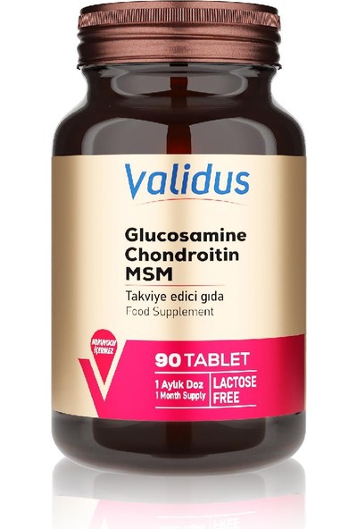 Validus Glucosamine + Chondroitin + Msm Tablet Validus Glucosamine + Chondroitin + Msm Tablet