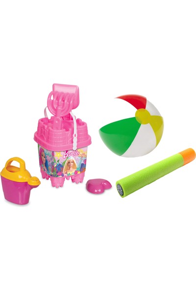 Elifeshop Barbie Plaj Oyuncak Seti 7 Parça Kale Kum Kovası Su Pompası Kürek Tırmık Şekil Kalıbı Deniz Topu Elifeshop Barbie Plaj Oyuncak Seti 7 Parça Kale Kum Kovası Su Pompası Kürek Tırmık Şekil Kalıbı Deniz Topu