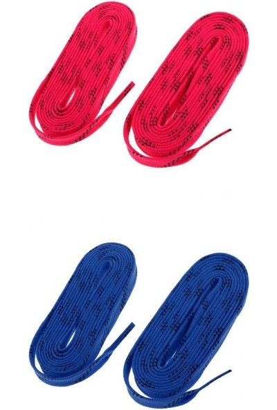 2 Çift Hokey Paten Dantel - Profesyonel Buz Hokeyi Paten Ayakkabı Bağları