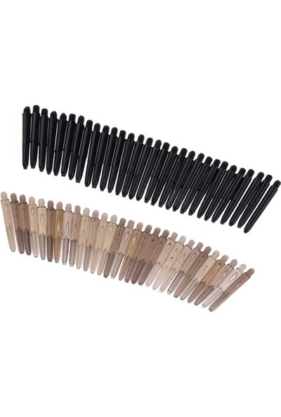 60 Pcs 35MM 2ba Iplik Plastik Yeniden Geri Çekilmiş Kökler Şaftlar Siyah ve Gri 60 Pcs 35MM 2ba Iplik Plastik Yeniden Geri Çekilmiş Kökler Şaftlar Siyah ve Gri