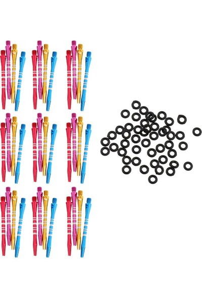 36PCS Dart Şaftları + 100 Pcs Kauçuk Dart Uç O-Rings Gromets Yıkayıcı 36PCS Dart Şaftları + 100 Pcs Kauçuk Dart Uç O-Rings Gromets Yıkayıcı