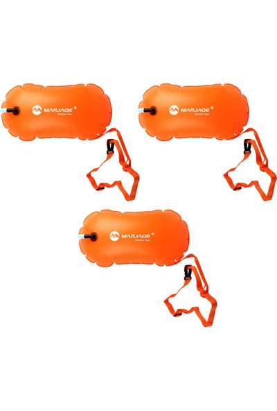 3pcs Su Geçirmez Yüzme Şamandıra Şamandırası Bel Kemeri ile Şişme Yüzme Torbası - Hafif ve Son Derece Görünür 3pcs Su Geçirmez Yüzme Şamandıra Şamandırası Bel Kemeri ile Şişme Yüzme Torbası - Hafif ve Son Derece Görünür