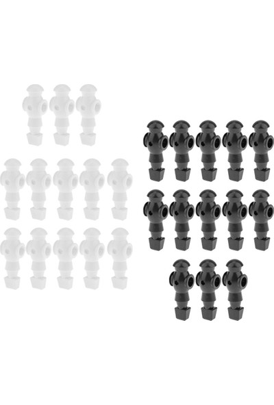 26PCS Sert Plastik Plastik Futbol Futbol Masası Futbol Erkekleri Oyuncusu Siyah -Beyaz 26PCS Sert Plastik Plastik Futbol Futbol Masası Futbol Erkekleri Oyuncusu Siyah -Beyaz