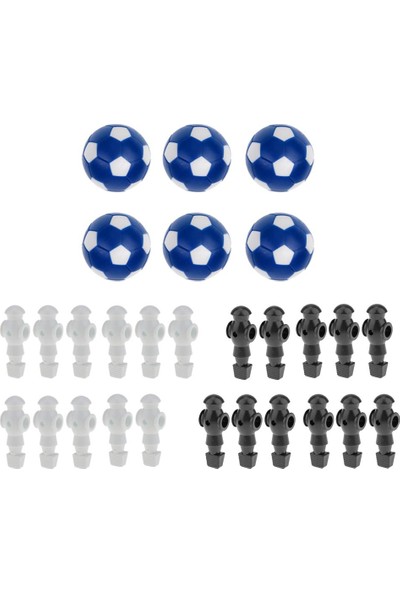 22PCS Foosball Man Futbol Masa Futbolcu Topları Yedek Parçalar