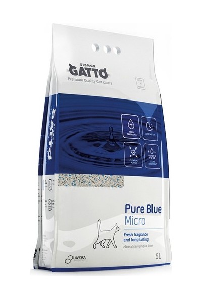 Signor Gatto İnce Pure Blue Fresh Kedi Kumu 10 lt Signor Gatto İnce Pure Blue Fresh Kedi Kumu 10 lt