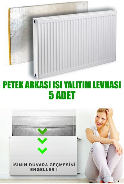 Ankaflex 5 Adet Kalorifer Peteği Arkası Isı Yalıtım ve Izolasyon Levhası Radyatör Arkalığı Yalıtım Malzemesi Ankaflex 5 Adet Kalorifer Peteği Arkası Isı Yalıtım ve Izolasyon Levhası Radyatör Arkalığı Yalıtım Malzemesi
