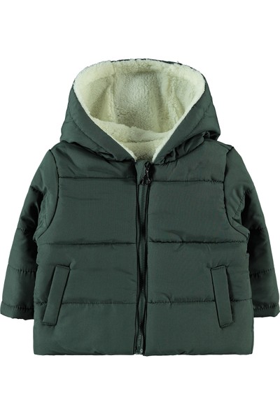 Civil Baby Erkek Bebek Kapüşonlu Mont 6-18 Ay Haki Civil Baby Erkek Bebek Kapüşonlu Mont 6-18 Ay Haki