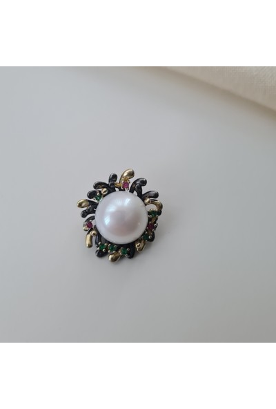 Rocler Design Işçilikli Gerçek Incili Kolye Ucu Rocler Design Işçilikli Gerçek Incili Kolye Ucu