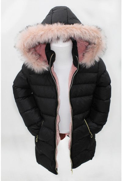 Asortik Kız Çocuk Kışlık Şişme Elyaf Dolgulu Suya Dayanıklı Içi Polar Basen Diz Arası Kapüşonlu Mont Asortik Kız Çocuk Kışlık Şişme Elyaf Dolgulu Suya Dayanıklı Içi Polar Basen Diz Arası Kapüşonlu Mont