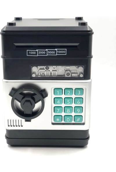 Rugala Avm Siyah Oyuncak Dijital Atm Elektronik Şifreli Kağıt Para Alan Kasa Kumbara-Rgl Rugala Avm Siyah Oyuncak Dijital Atm Elektronik Şifreli Kağıt Para Alan Kasa Kumbara-Rgl