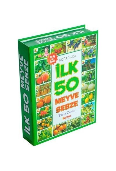 Berlin Shop 1420 Dıytoy, Flash Cards - Ilk 50 Meyve - Sebze / +12 Ay Berlin Shop 1420 Dıytoy, Flash Cards - Ilk 50 Meyve - Sebze / +12 Ay