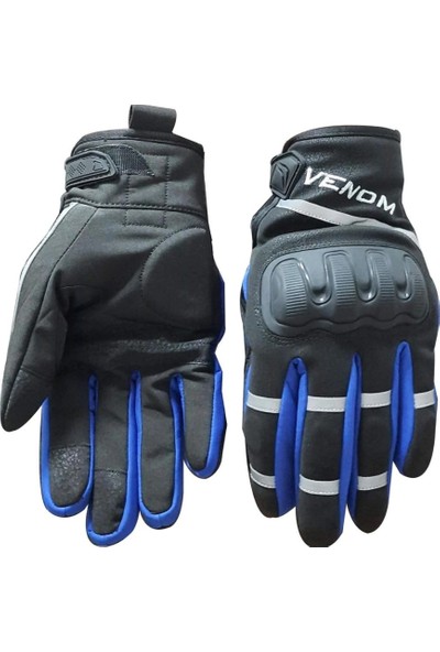 Venom 9010 Soft Shell Motosiklet Eldiveni Mavi