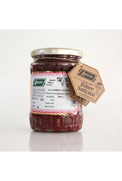 Amesia Biber Salçası 600 gr