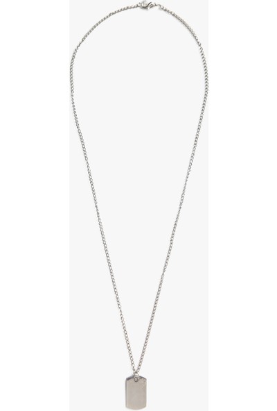 Koton Basic Metal Kolye Künye Detaylı Koton Basic Metal Kolye Künye Detaylı