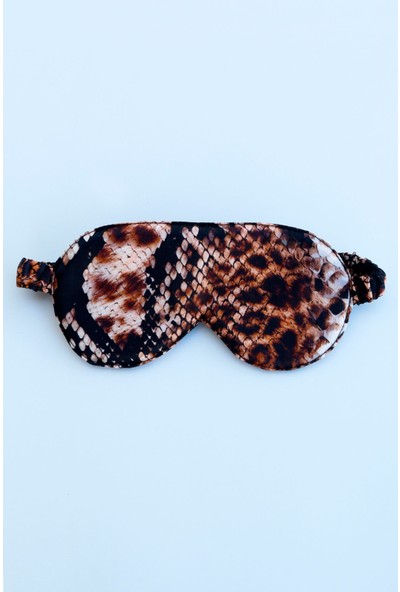 Lila Rosa İpek Uyku Maskesi Göz Bandı