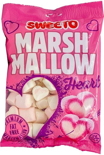 Sweeto Marshmallow Heart 140G Sweeto Marshmallow Heart 140G