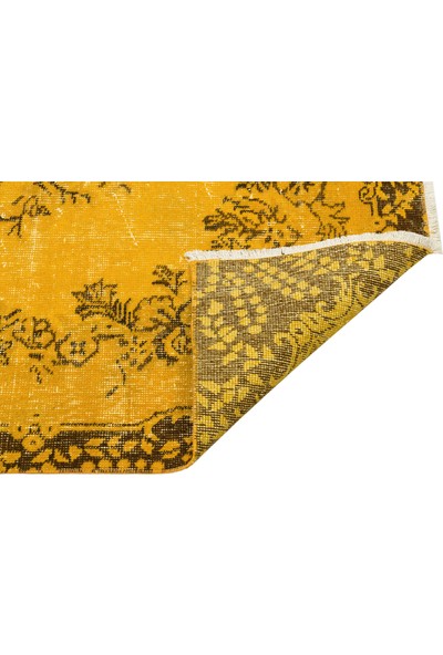 İmza Zemin Sarı Vintage El Dokuma Halı 115 x 208 cm - Paspas Hediye İmza Zemin Sarı Vintage El Dokuma Halı 115 x 208 cm - Paspas Hediye