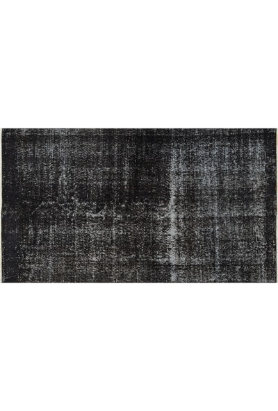 İmza Zemin Siyah Eskitme El Dokuma Vintage Halı 111 x 198 cm - Paspas Hediye İmza Zemin Siyah Eskitme El Dokuma Vintage Halı 111 x 198 cm - Paspas Hediye