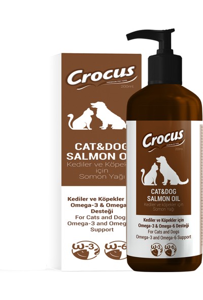 Crocus Kedi Köpek Somon Yağı 200 ml