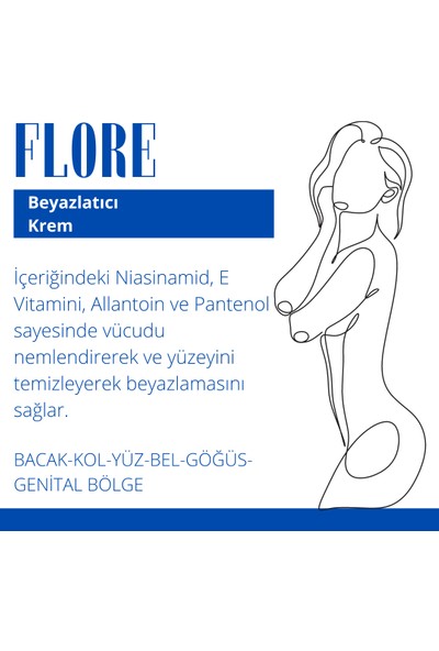 Flore Cilt Beyazlatıcı Krem 100 ml Flore Cilt Beyazlatıcı Krem 100 ml
