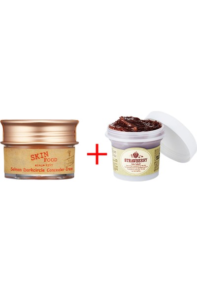 Skinfood Salmon Concealer (1) + Black Sugar Çilekli Yüz Bakım Maskesi