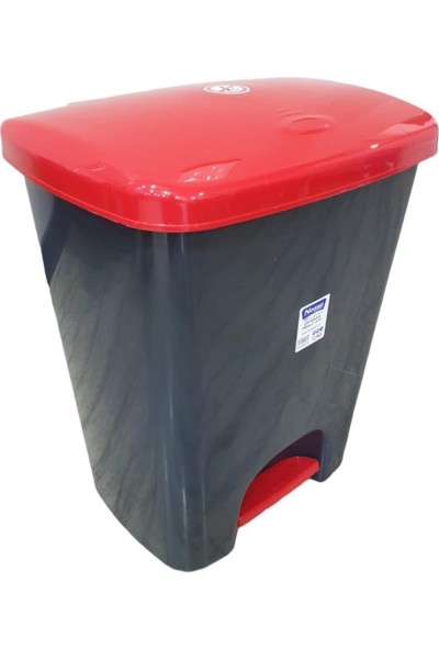 Coverest 25 Lt Pedallı Plastik Çöp Kovası Kırmızı Kapaklı Coverest 25 Lt Pedallı Plastik Çöp Kovası Kırmızı Kapaklı