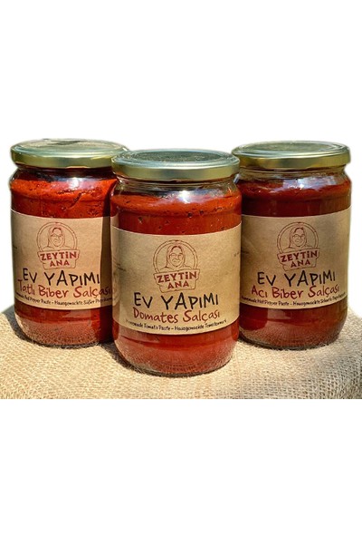Zeytin Ana Avantajlı 3'lü Ev Yapımı Salça 700 G Zeytin Ana Avantajlı 3'lü Ev Yapımı Salça 700 G