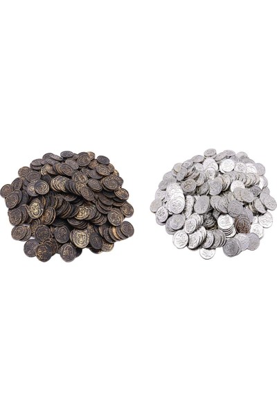200PCS 3,5cm Plastik Korsan Para Hazine Avı Oyunu Çocuk Oyuncakları Bronz/gümüş 200PCS 3,5cm Plastik Korsan Para Hazine Avı Oyunu Çocuk Oyuncakları Bronz/gümüş