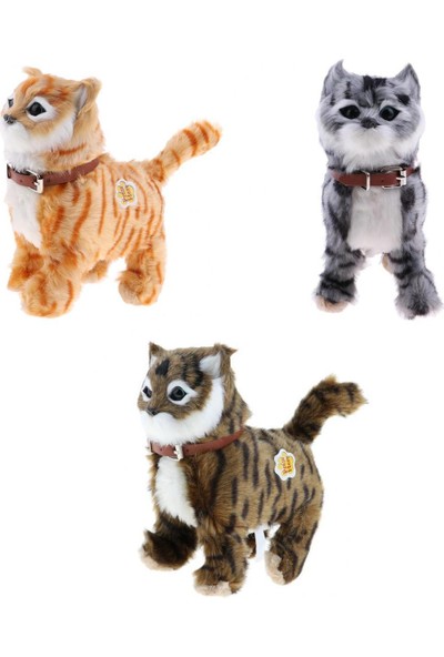 3peeces Peluş Kedi Oyuncakları Pille Çalışan Yürüyüş Kedi Figür Oyuncakları Çocuk Hediyesi 3peeces Peluş Kedi Oyuncakları Pille Çalışan Yürüyüş Kedi Figür Oyuncakları Çocuk Hediyesi