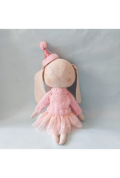 Pretty Wood El Yapımı Tasarım Tavşan Bez Bebek