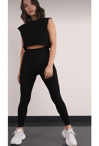 Madam Carlotta Kadın Siyah Kaşkorse Tayt