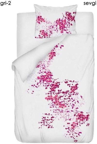 Caravan Sevgi Desenli Dijital Nevresim Takımı Caravan Sevgi Desenli Dijital Nevresim Takımı