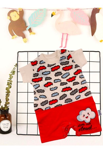 Baby Bonta Babybonta Bebek Tulum Bulut Baskılı 3-9 Ay