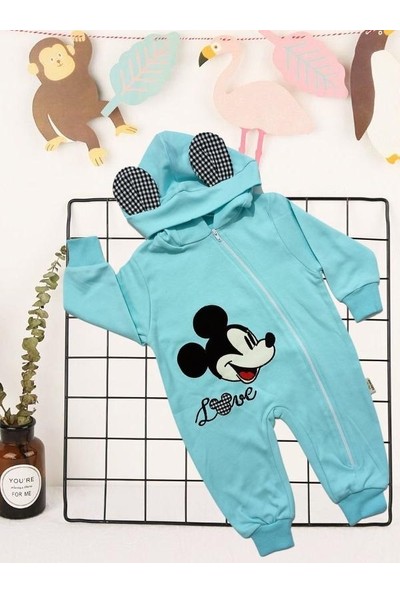 Baby Bonta Babybonta Kız Erkek Bebek Mickey Mouse Tulum 3-12 Ay