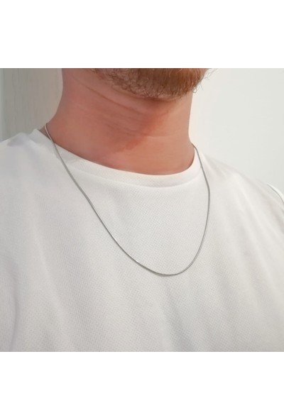 Turkuaz Yılan Erkek Çelik Kolye Zincir Yuvarlak Turkuaz Yılan Erkek Çelik Kolye Zincir Yuvarlak