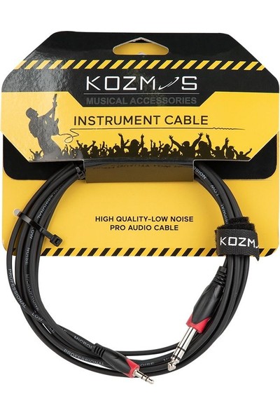 Kozmos KCL-202-3M Enstrüman Kablosu Stereo 3 Metre Kozmos KCL-202-3M Enstrüman Kablosu Stereo 3 Metre