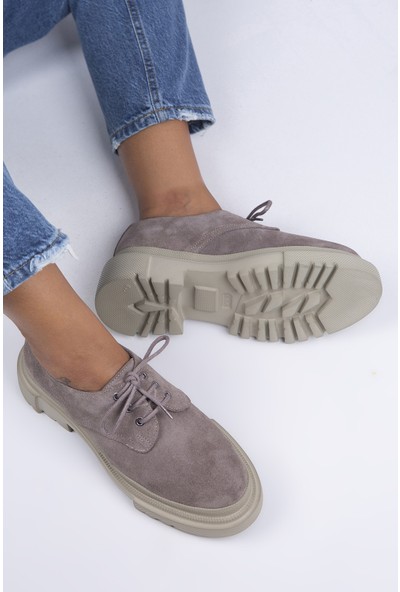 Manijero Lola Kadın Hakiki Deri Bağcıklı Vizon Ayakkabı Manijero Lola Kadın Hakiki Deri Bağcıklı Vizon Ayakkabı