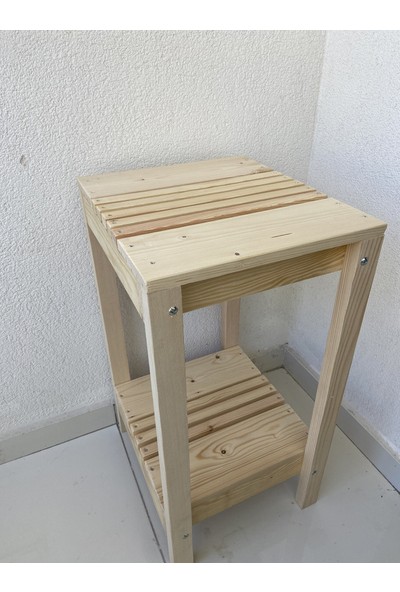 Laurel Laurel-Wood Doğal Köknar Dekoratif Katlı Ahşap Raf Laurel Laurel-Wood Doğal Köknar Dekoratif Katlı Ahşap Raf
