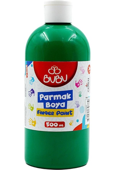 Bubu Parmak Boyası 500 ml Yeşil Bubu Parmak Boyası 500 ml Yeşil