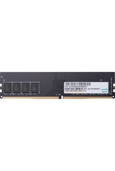 Apacer 16X1GB 2666 Mhz Dımm Ddr4 EL.16G2V.GNH Apacer 16X1GB 2666 Mhz Dımm Ddr4 EL.16G2V.GNH